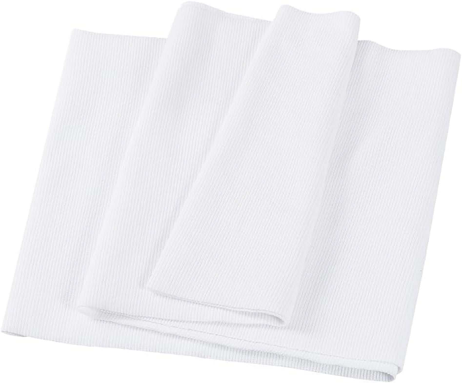 25.6x9.2 Inch Cotton Ribbing Fabric for Cuffs White Ribbed Knit Fabric ...