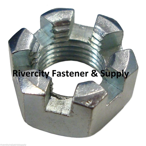 (25) 7/16-20 Slotted Hex Castle Nut 7/16 X 20 Fine Thread 7/16X20 Nuts ...