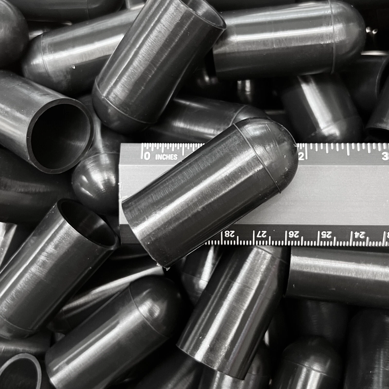 (25) 7/8" Id High Temp Silicone Rubber Powder Coating Caps Cerakote ...