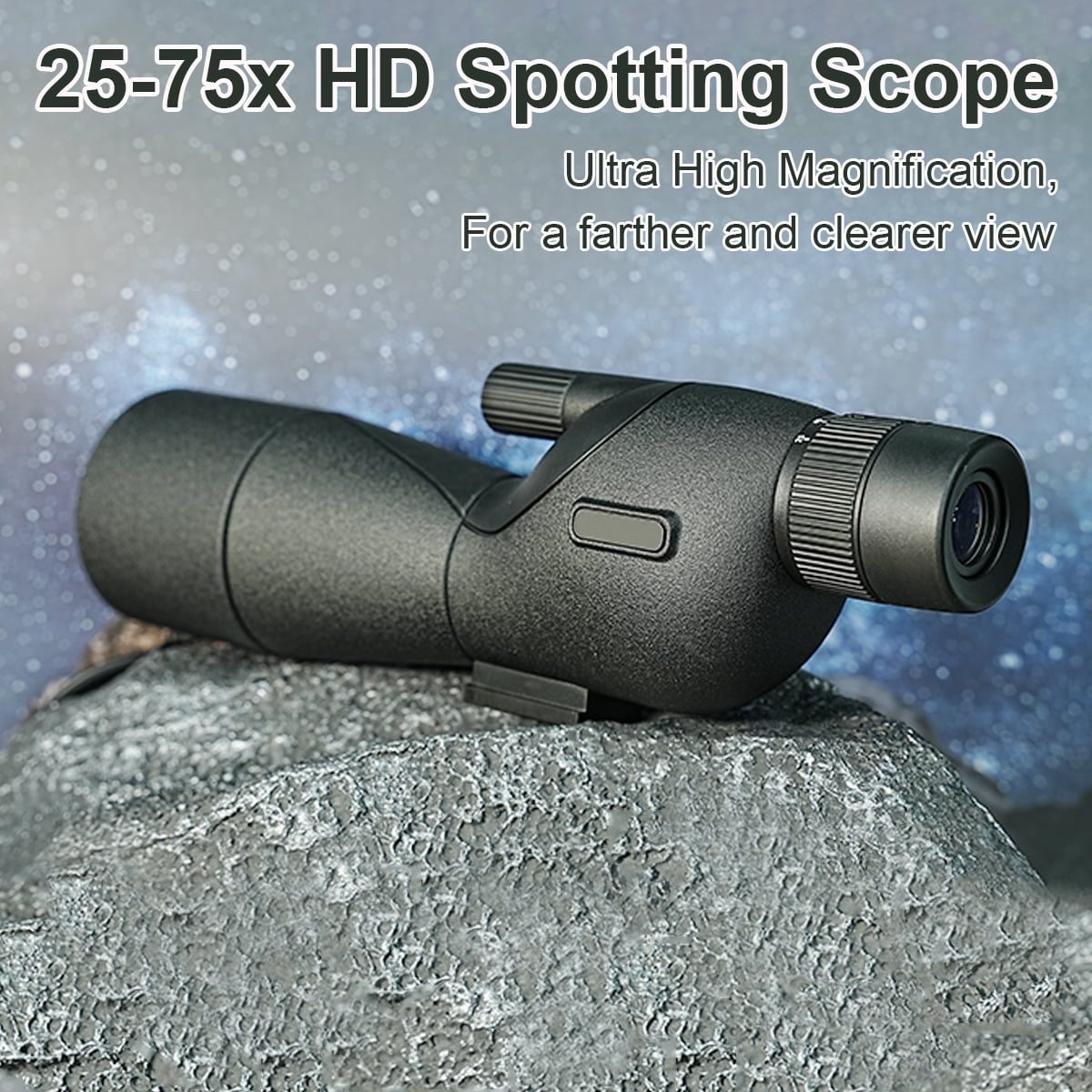 25-75x60 Spotting Scope with Tripod & Phone Holder - BAK4 Prism, Multi ...