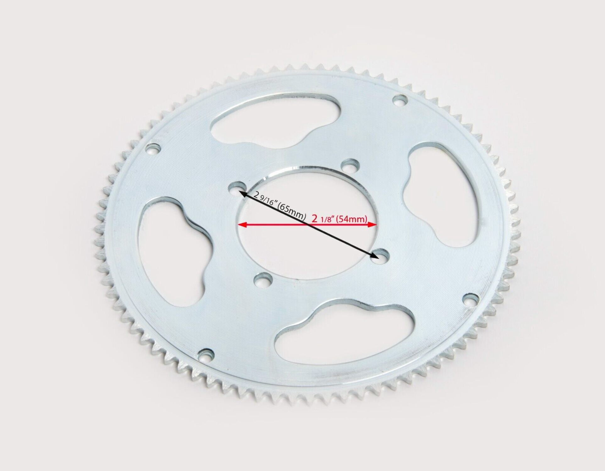 #25 80T 4 hole Sprocket chain drive gear rear wheel GoKart Scooter ...