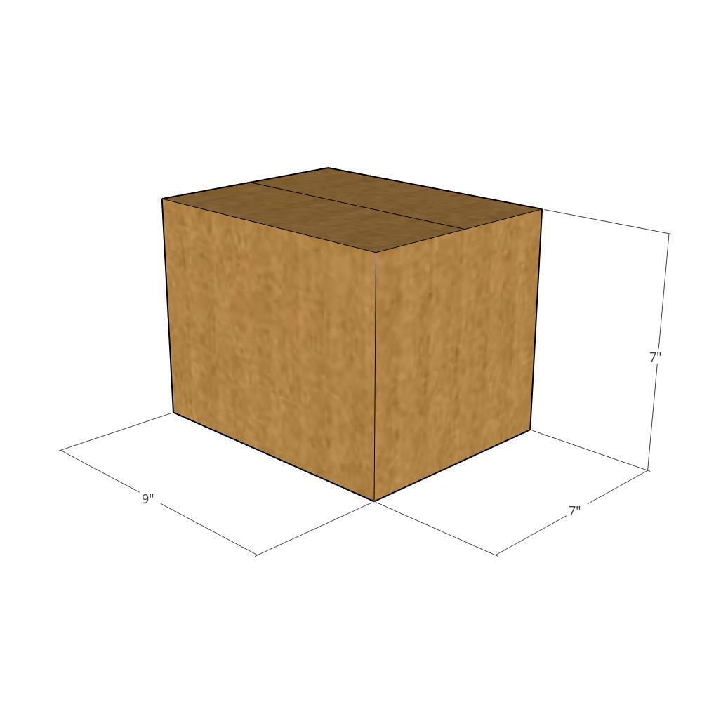 9x7x7 Kraft Brown Corrugated Shipping Boxes, 32 ECT Single-Wall, Qty 25 ...