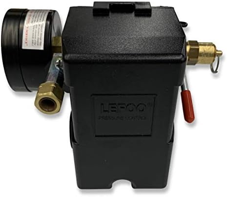 25 AMP Air Compressor Pressure Switch 4 Port 95-125 PSI w/Back Mount ...