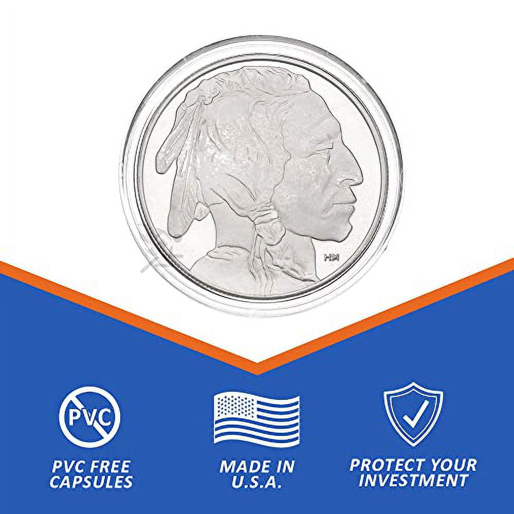 25 - Air-Tite H39 (39mm) Direct Fit Coin Holder Capsules for 1 oz ...