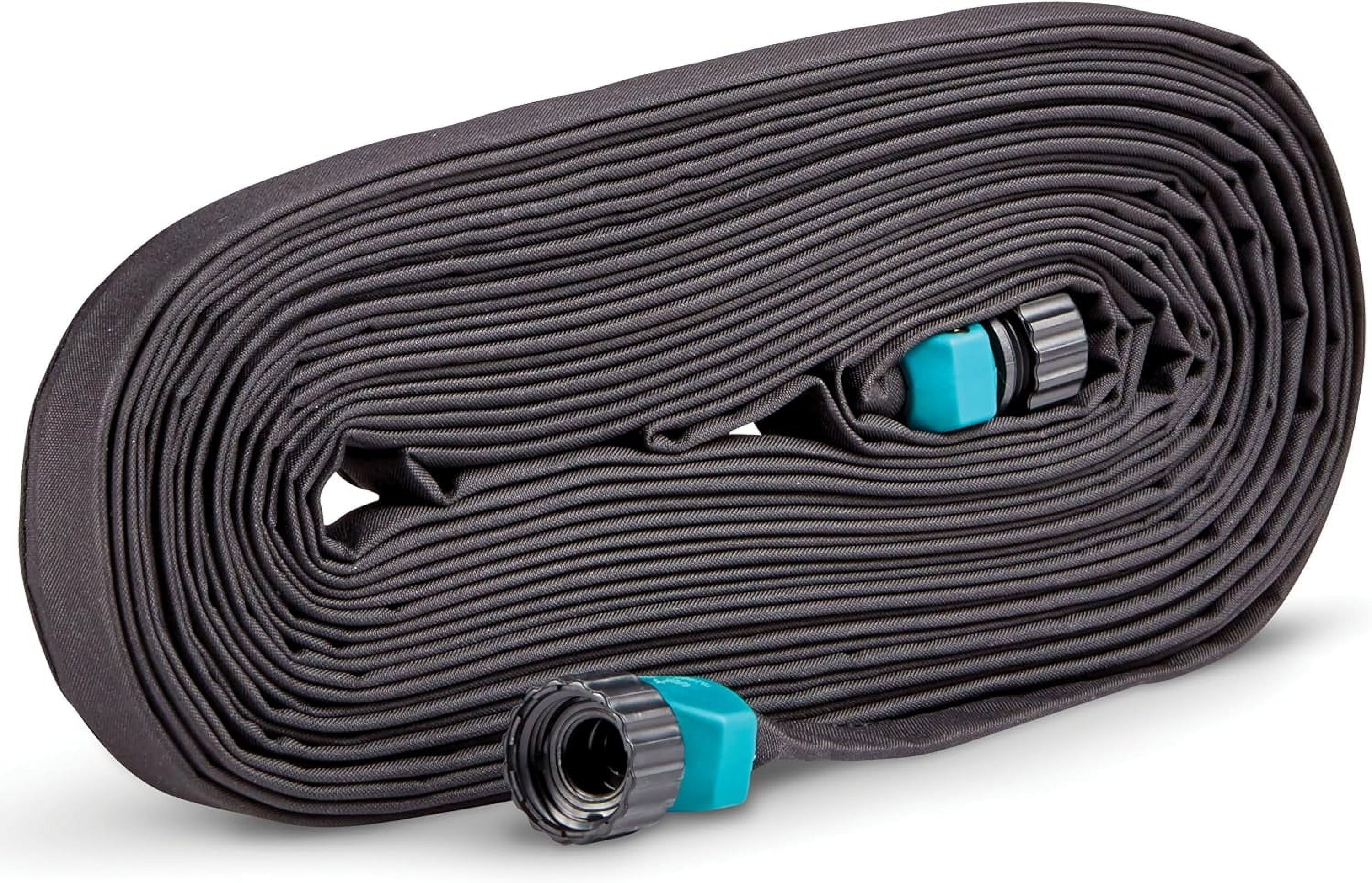 25' Black Flat Weeper Soaker Hose for Garden Beds, Drip Irrigation ...
