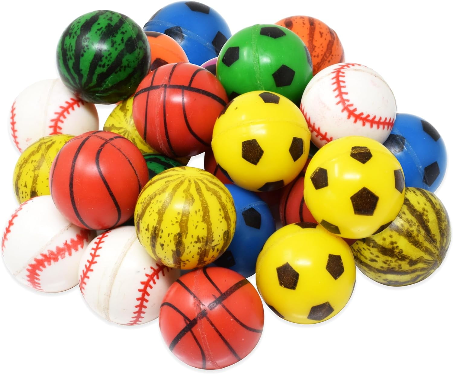 25 Bouncy Balls for Kids Party Favors | Assorted Bouncy ball 25mm ...
