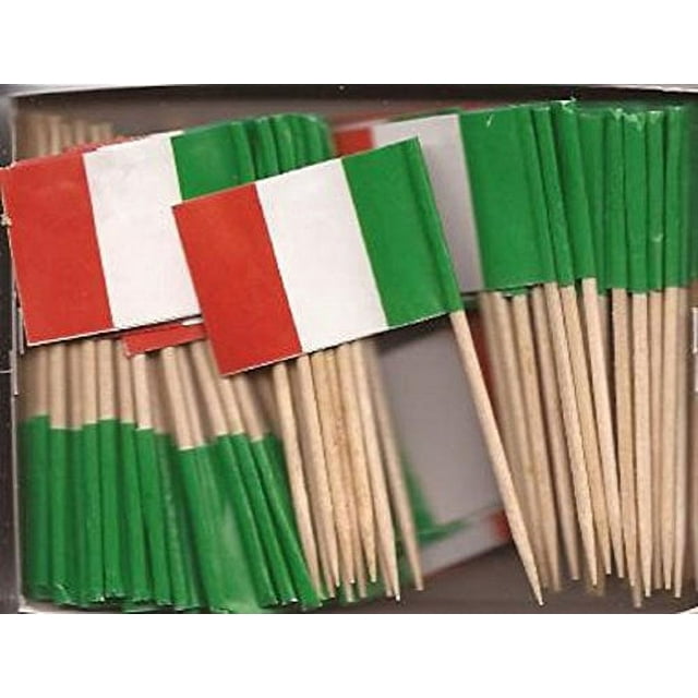 25 Box Wholesale Lot of Italy Toothpick Flags, 2500 Small Italian Flag ...