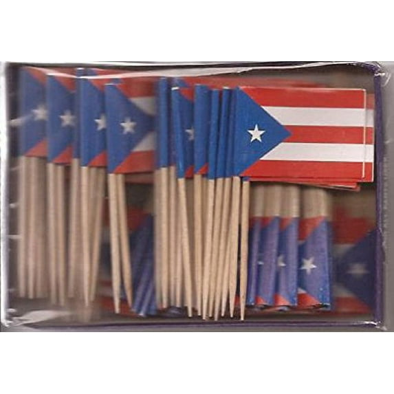 25 Box Wholesale Lot of Puerto Rico Toothpick Flags, 2500 Small Puerto ...