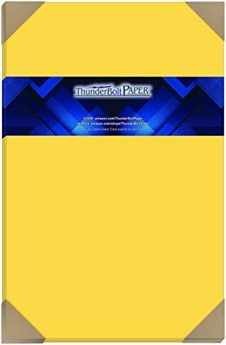 25 Bright Golden Yellow 65lb Cover|Card Paper - 12" X 18" (12X18 Inches ...