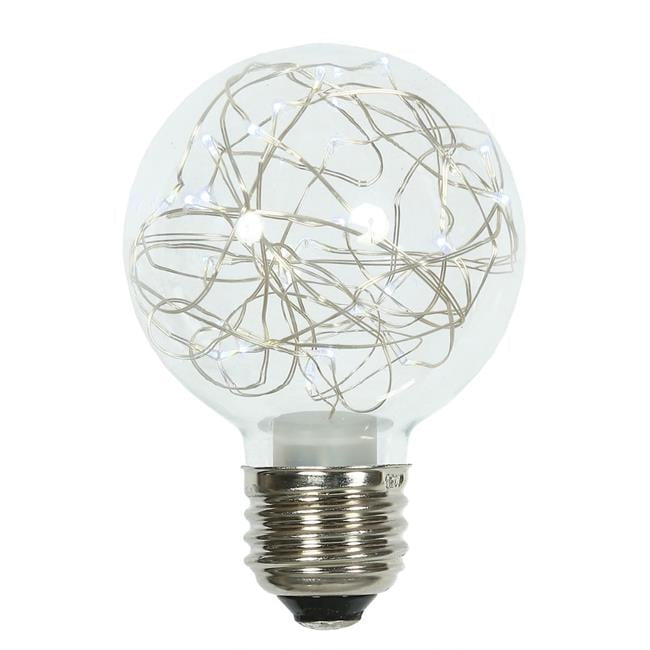 25 Bulbs Pure White Twinkle G95 Fairy Light - E26 - Walmart.com