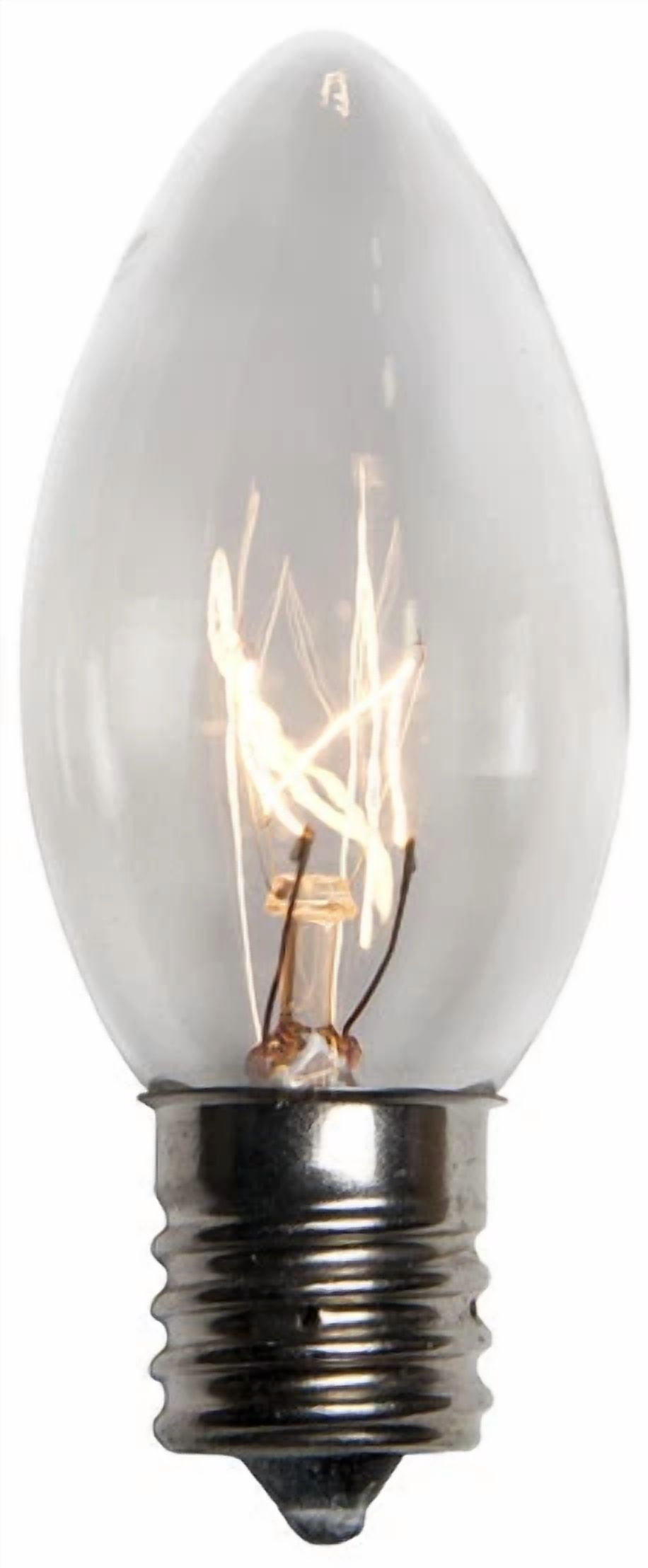 25 C9 Clear Transparent Replacement Christmas Light Bulbs Holiday ...