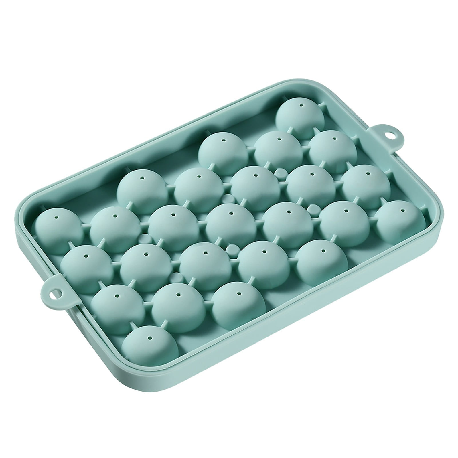 25-Cavity Silicone Ice Cube Tray - Round Shape, Food-Grade Material ...