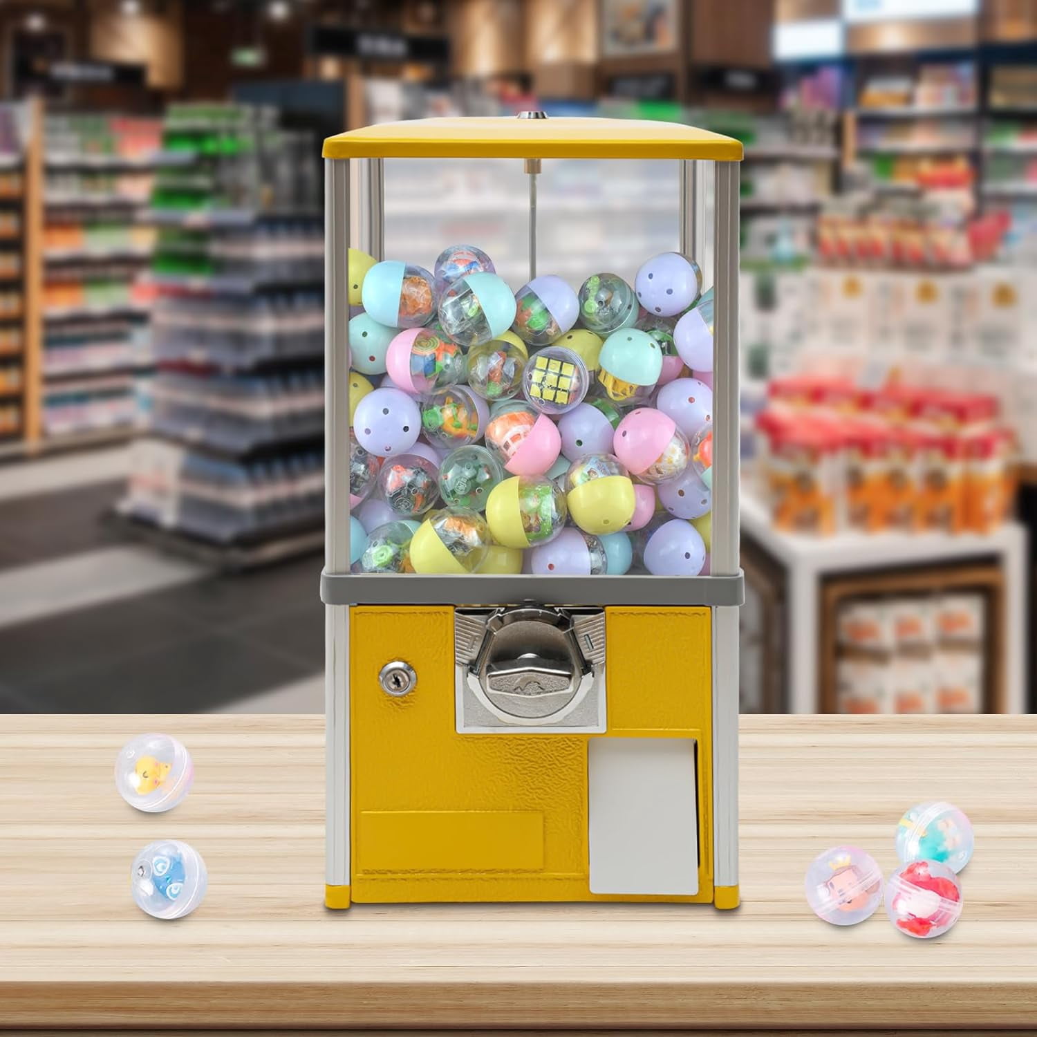 25 Cents Coin Operated Vending Machine, Toy Capsule Vending Machine ...