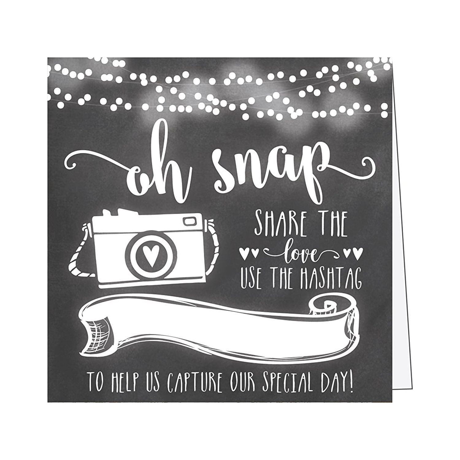 25 Chalkboard Wedding Instagram Hashtag Signs, Vintage Chalk Table Top ...