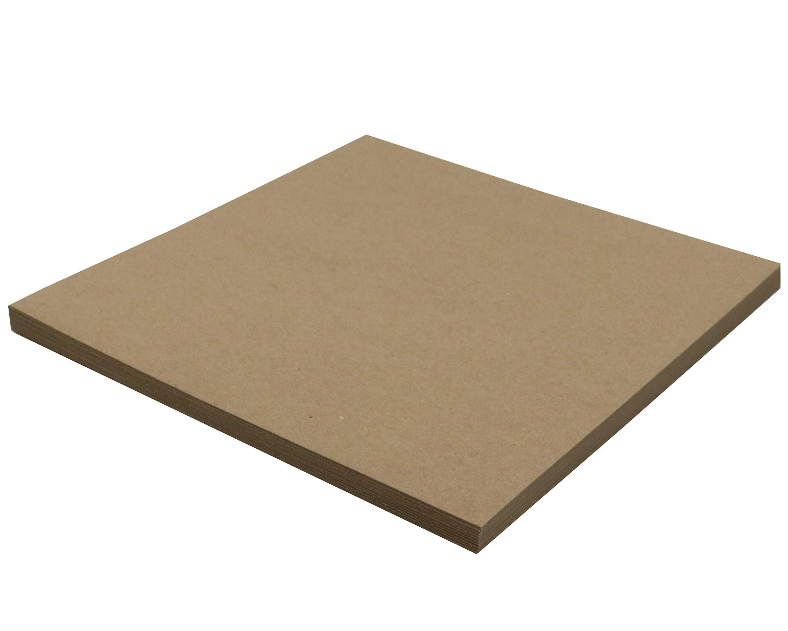 25 Chipboard Sheets 12 x 12 inch - 22pt (point) Light Weight Brown ...