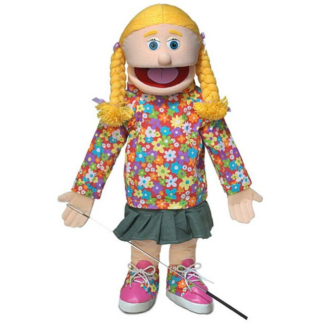 25" Cindy, Peach Girl, Full Body, Ventriloquist Style Puppet - Walmart.com