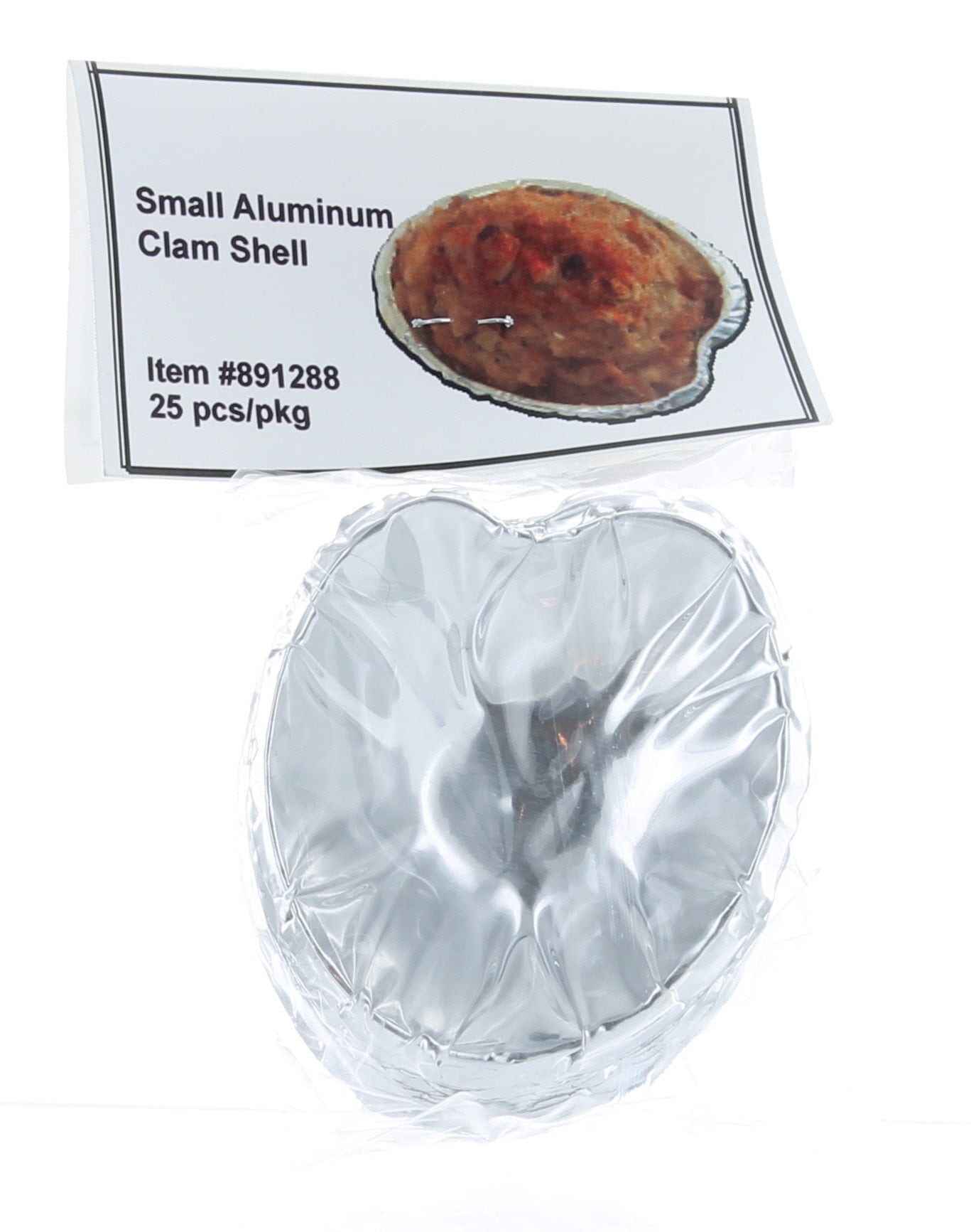 25 Clam Shell Disposable Aluminum Foil Clam Food Shells Seafood ...
