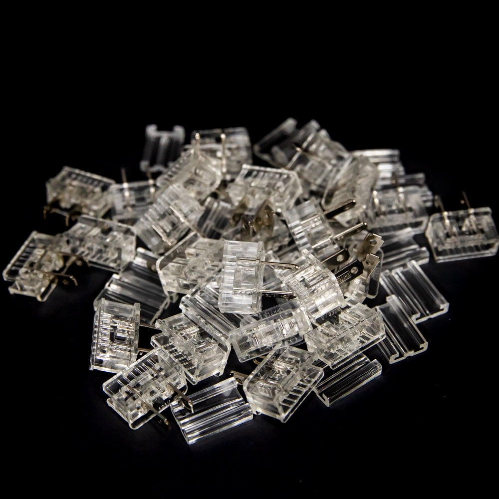 EZLS 25 Pack Clear Male SPT-1 Zip Plug, Vampire Plug, Gilbert Plug ...