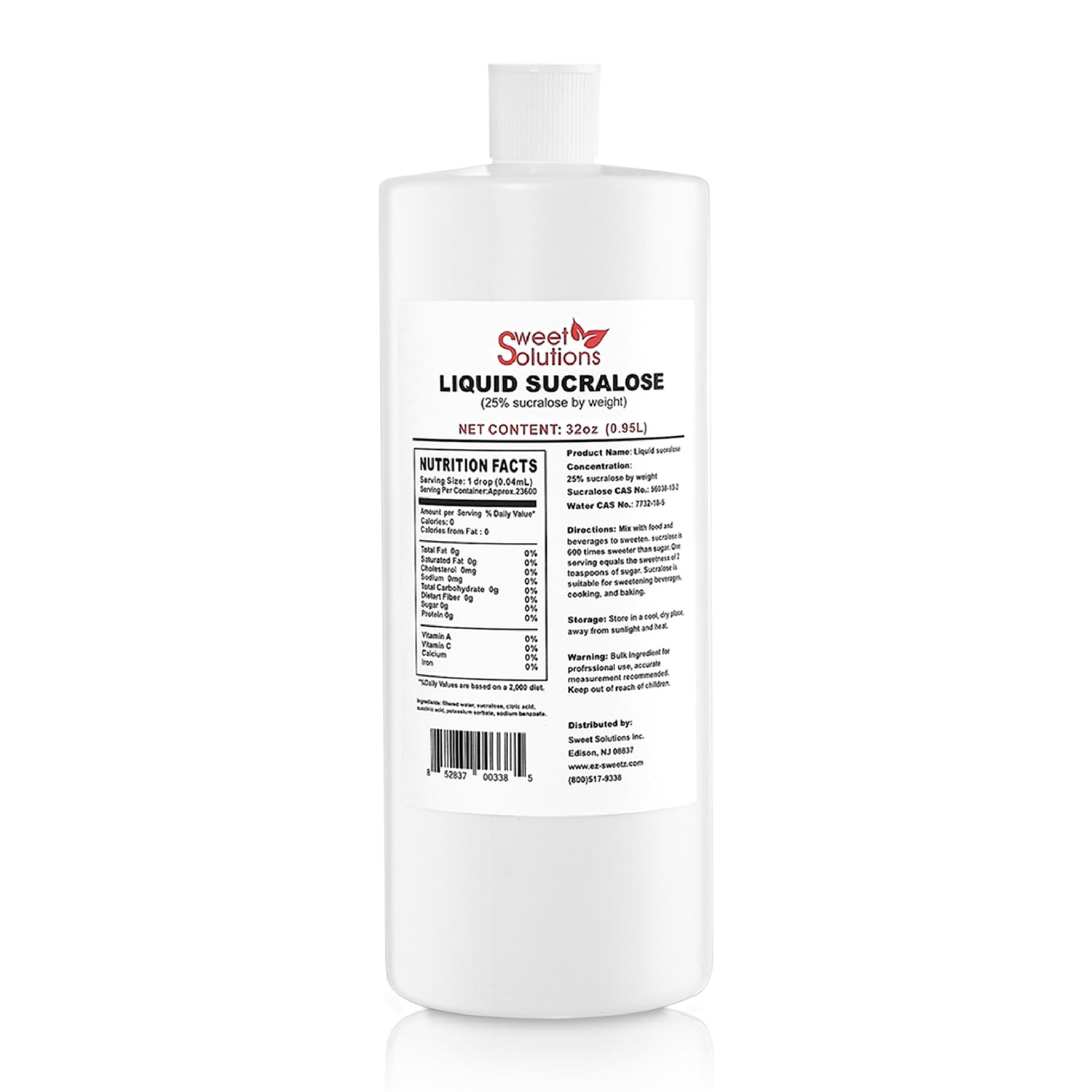 25% Concentrated Liquid Sucralose Sweetener 32FL OZ | 2-Pack - Walmart.com