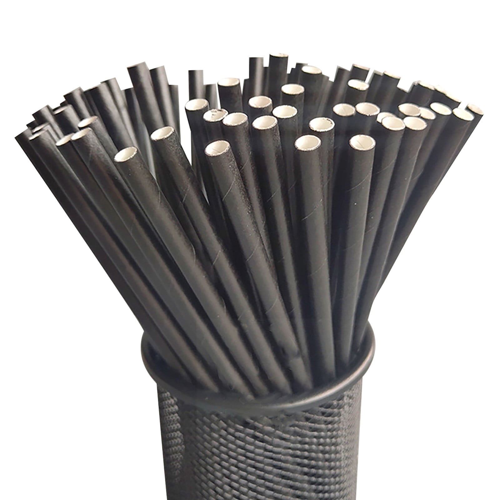 25 Count 100% Plant-Based Compostable Straws - Plasticless ...