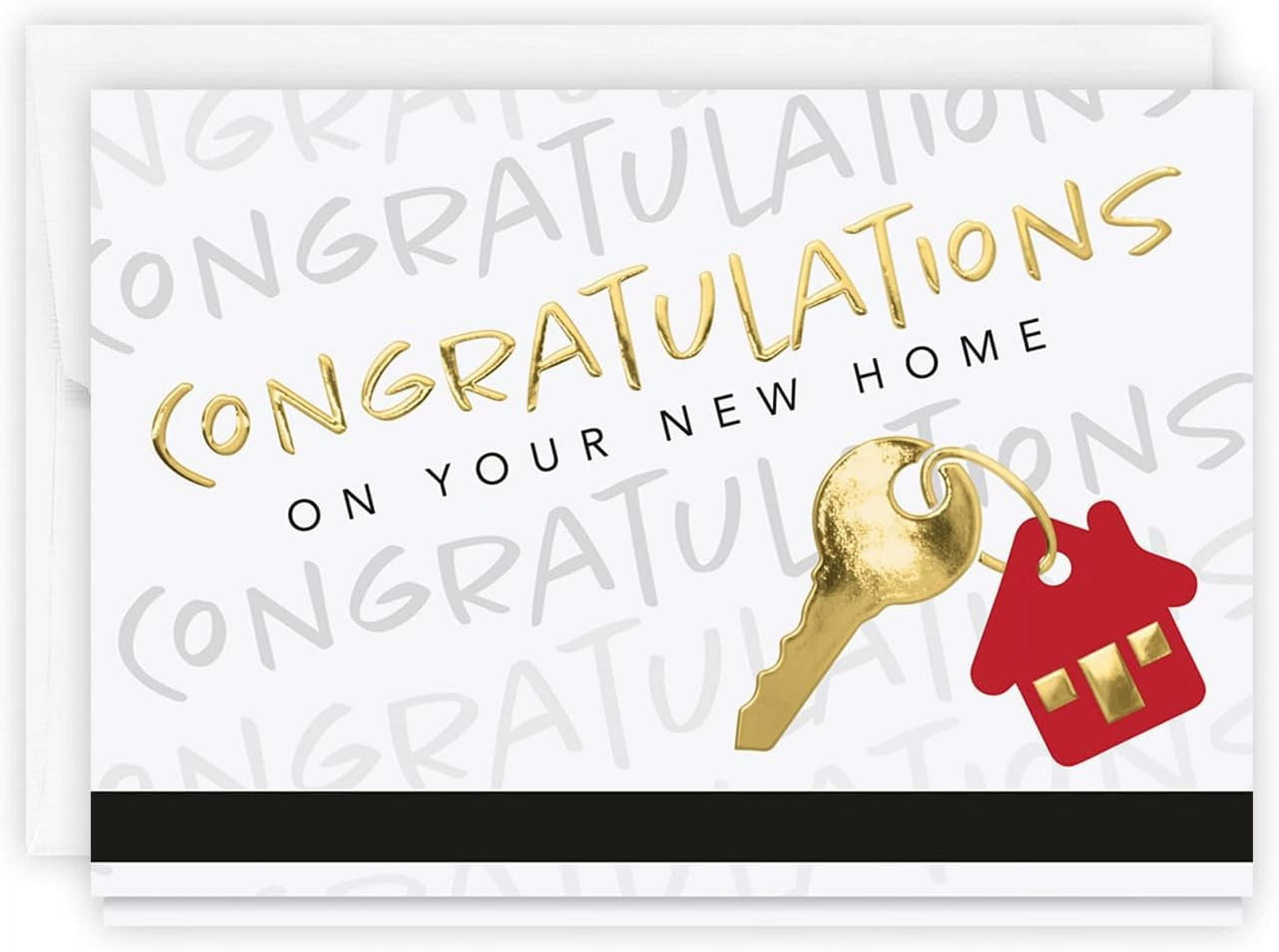 25 Count Card Pack, New Home Cards with Foil Lined Envelopes (New Key ...