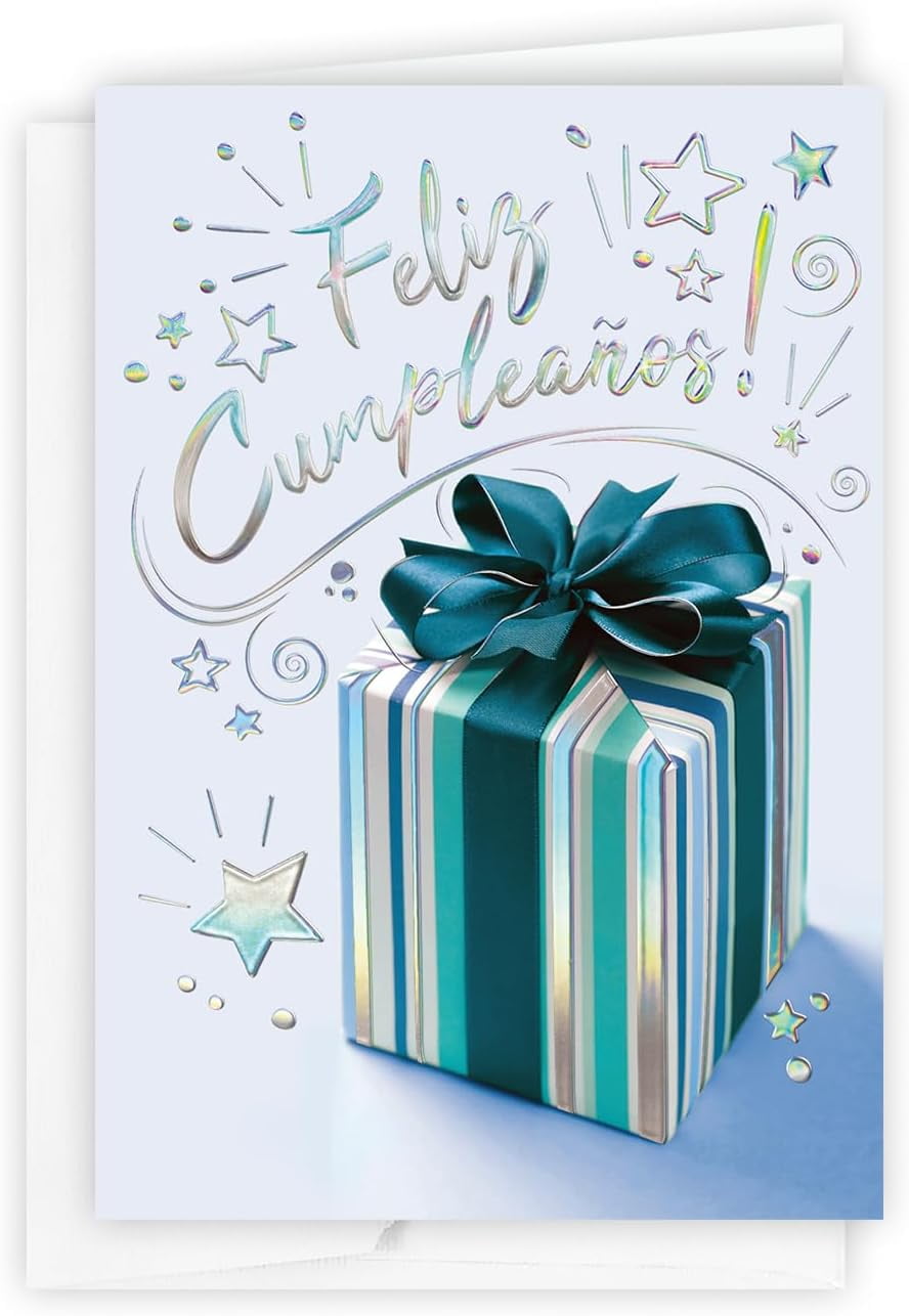 25 Count Card Pack, Spanish Birthday Cards with Lined Envelopes (Feliz ...