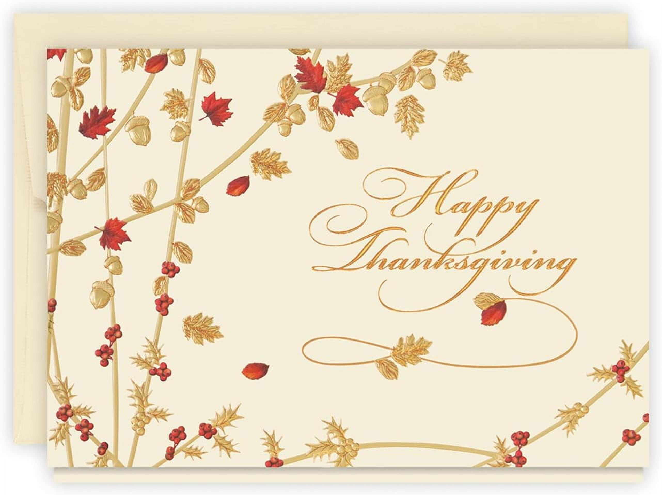 25 Count Card Pack, Thanksgiving Cards with Lined Envelopes ...