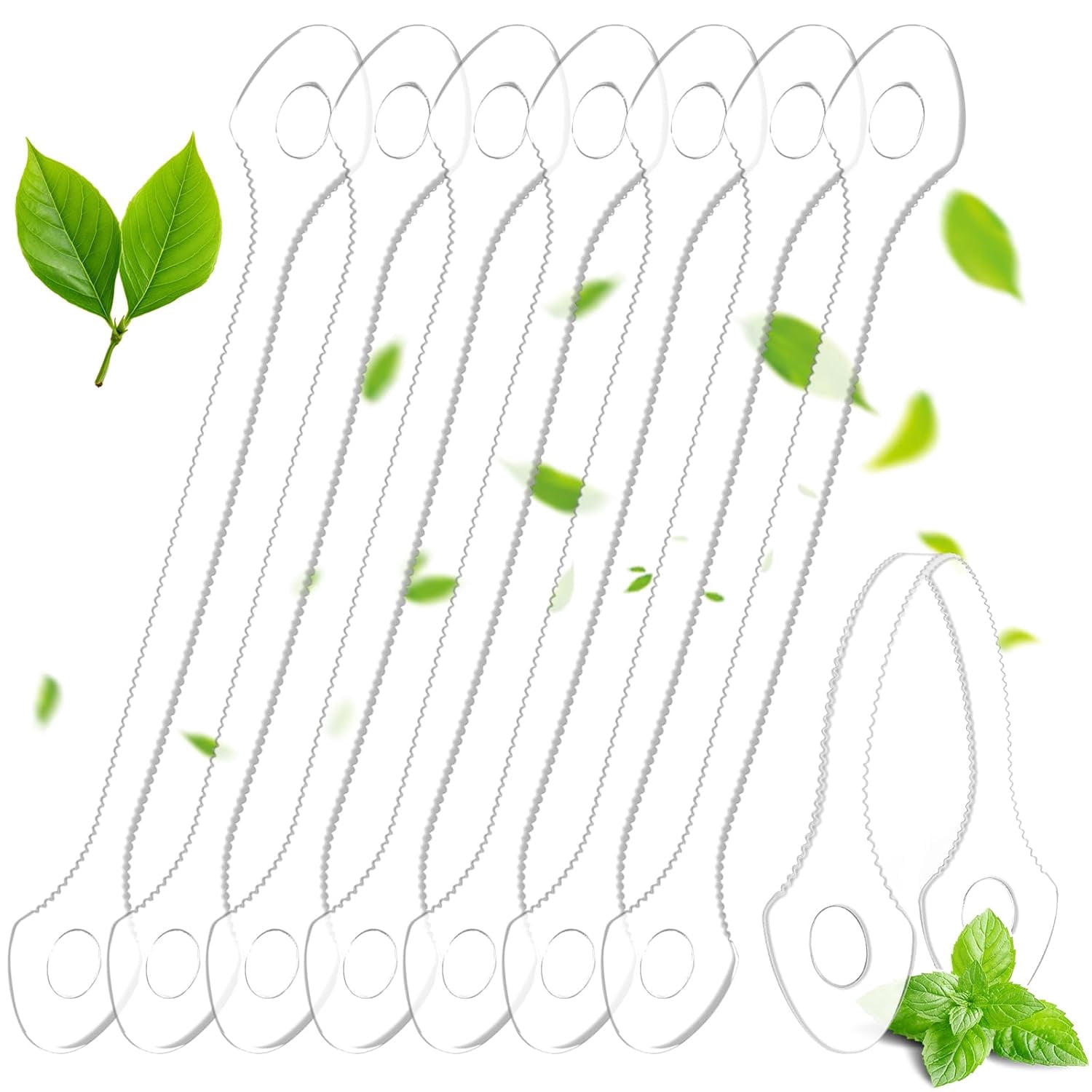 25 Count Disposable Tongue Scraper, Plastic Tongue Cleaner for Adults ...