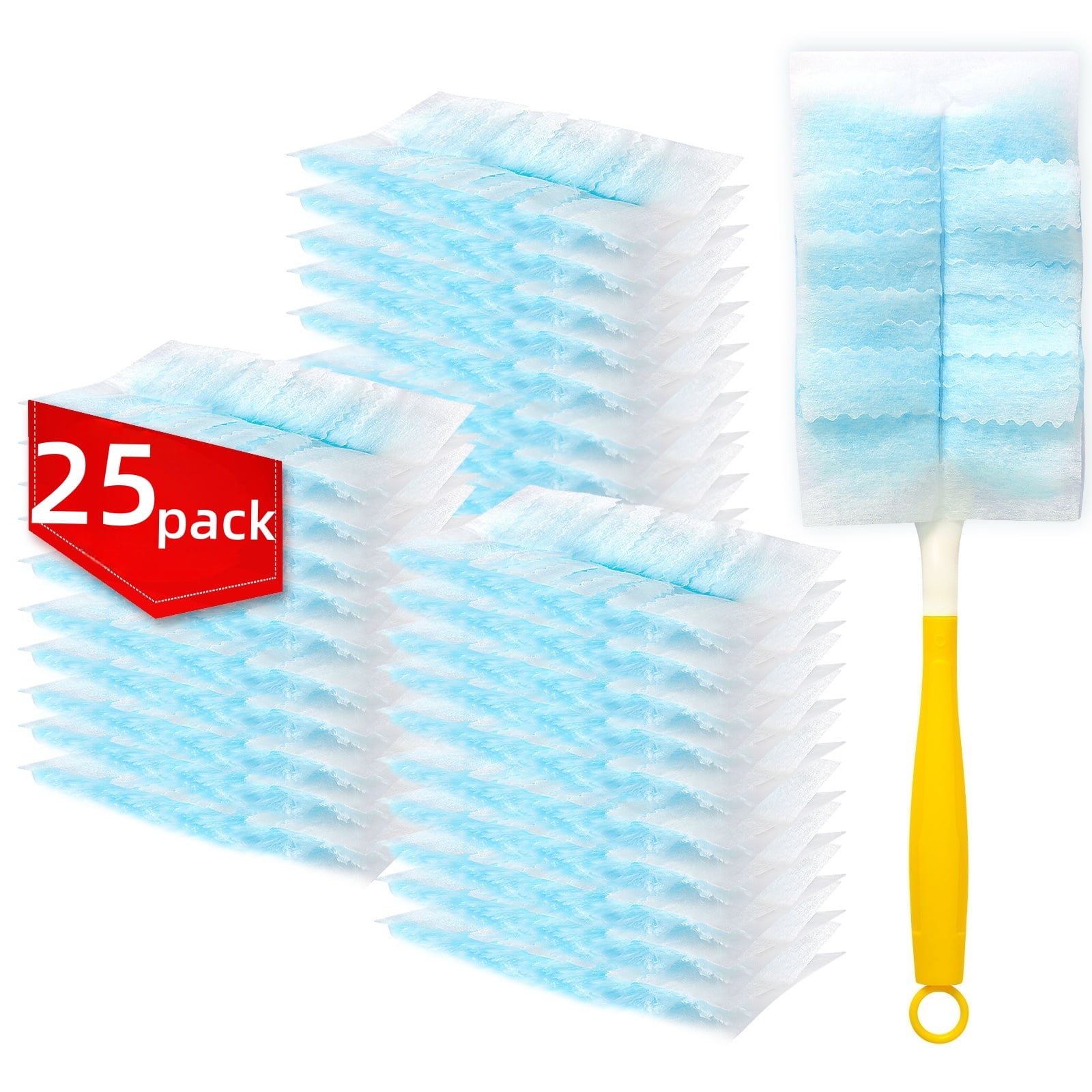25 Count Electrostatic Duster Refills Compatible with Swiffer Duster ...