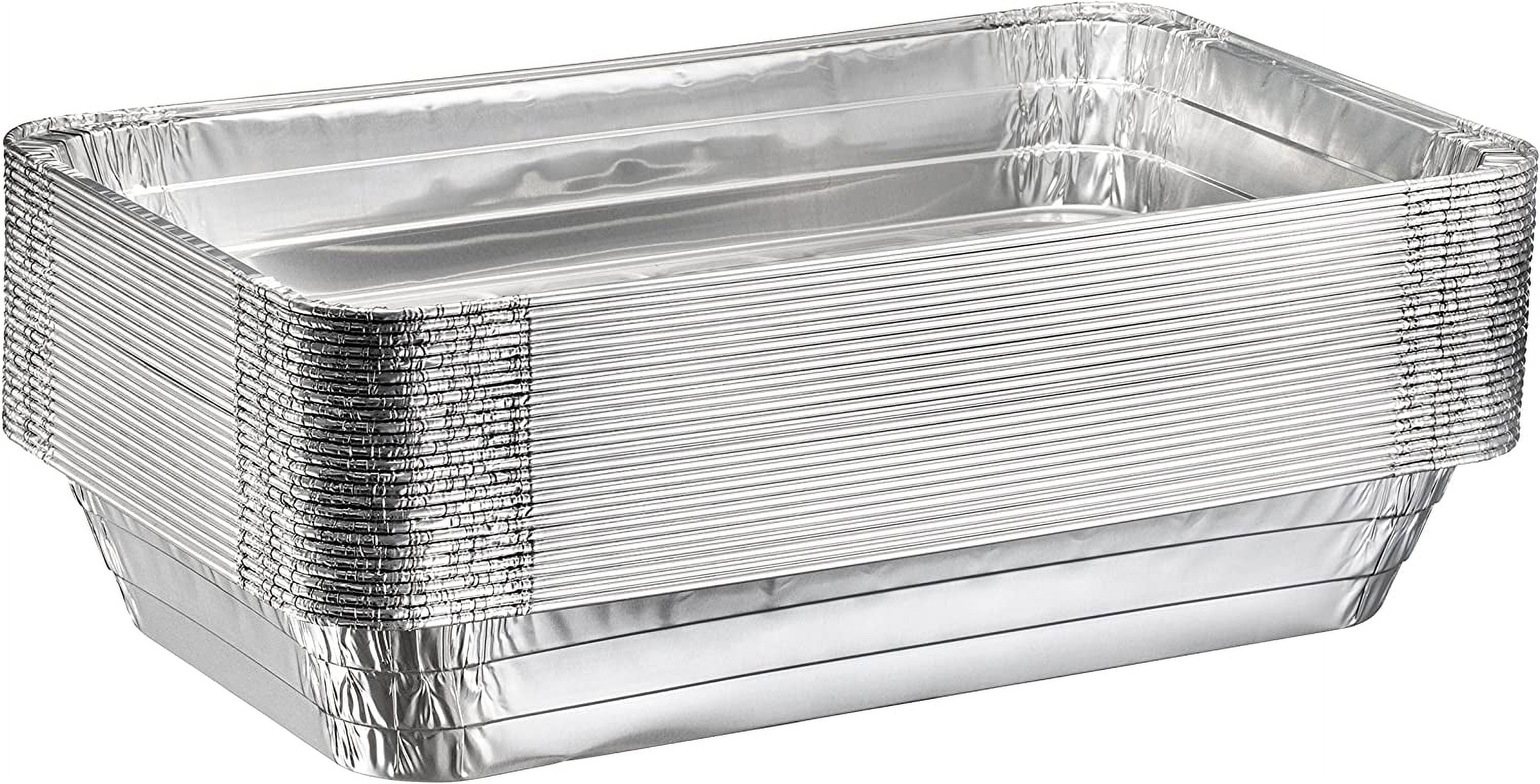 (25 Count) Full-Size Deep Steam Table Pans | Foil Pans | Disposable ...