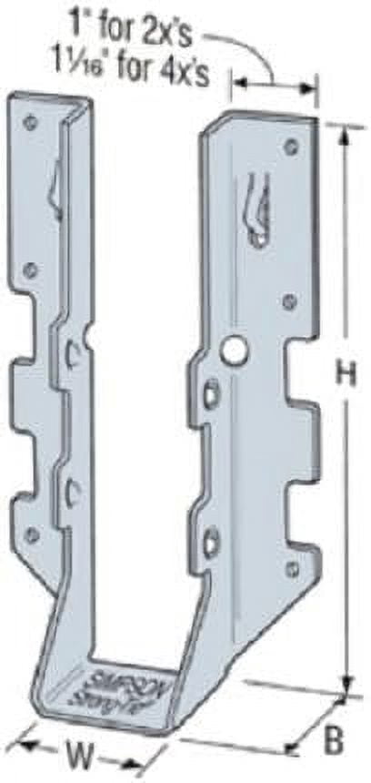 25 Count Simpson 316 Stainless Steel LUS28SS Face Mount Joist Hangers ...