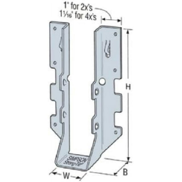 25 Count Simpson 316 Stainless Steel LUS28SS Face Mount Joist Hangers ...
