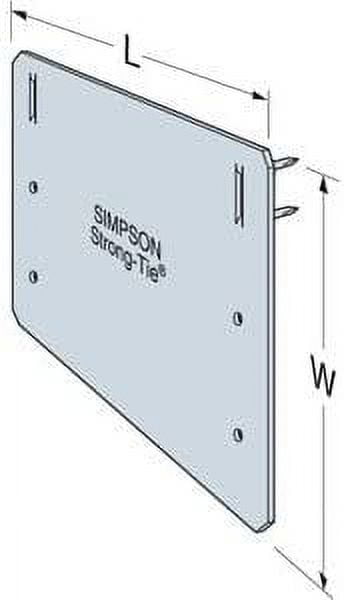 25 Count Simpson Strong-Tie PSPN58Z 5 x 8-Inch Protecting Shield Plate ...