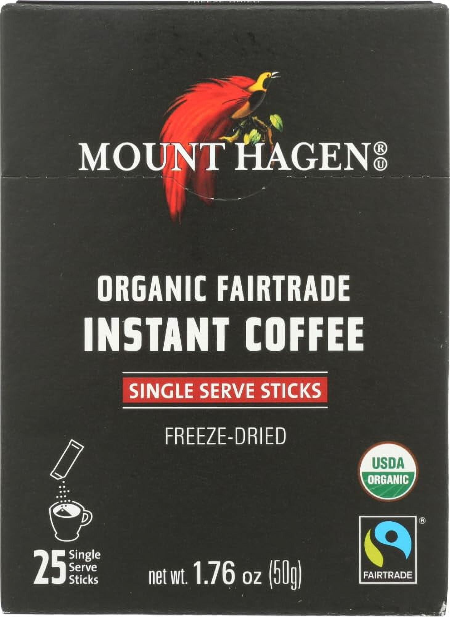 25 Count Single Serve Instant Coffee Packets - 8 Pack | Organic Medium ...