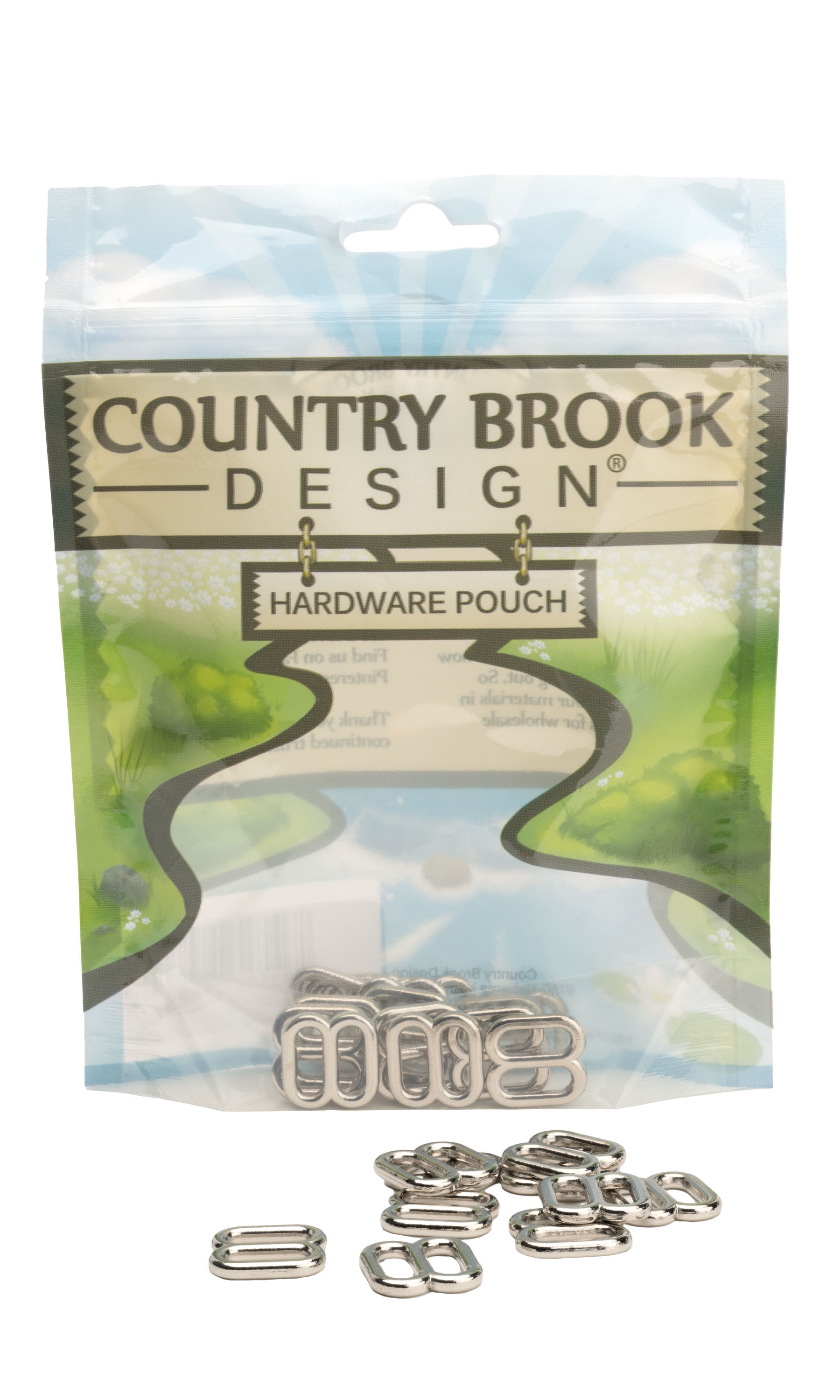 25 - Country Brook Design® 1/2 inch Metal Round Wide-Mouth Triglide ...