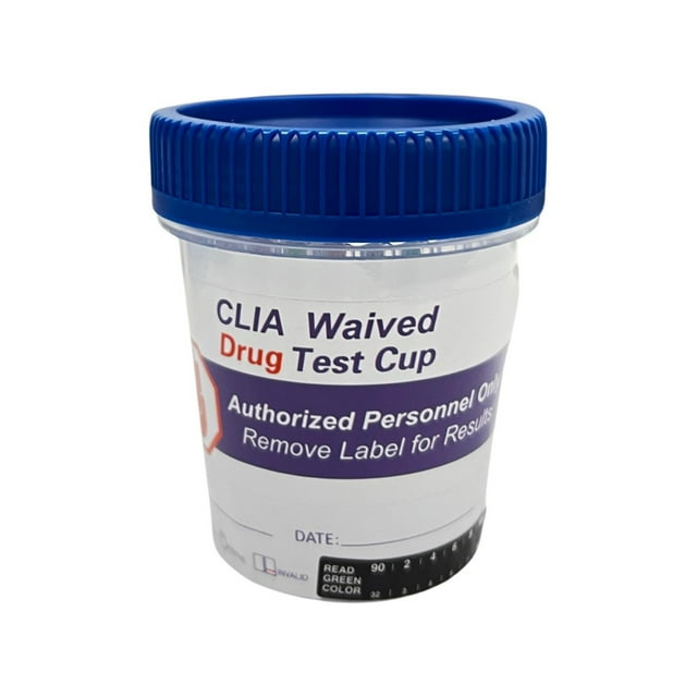 25 Cups, 12-Panel Urine Dip Drug Test Cup, EXP 02/2025, 30105 - Walmart.com