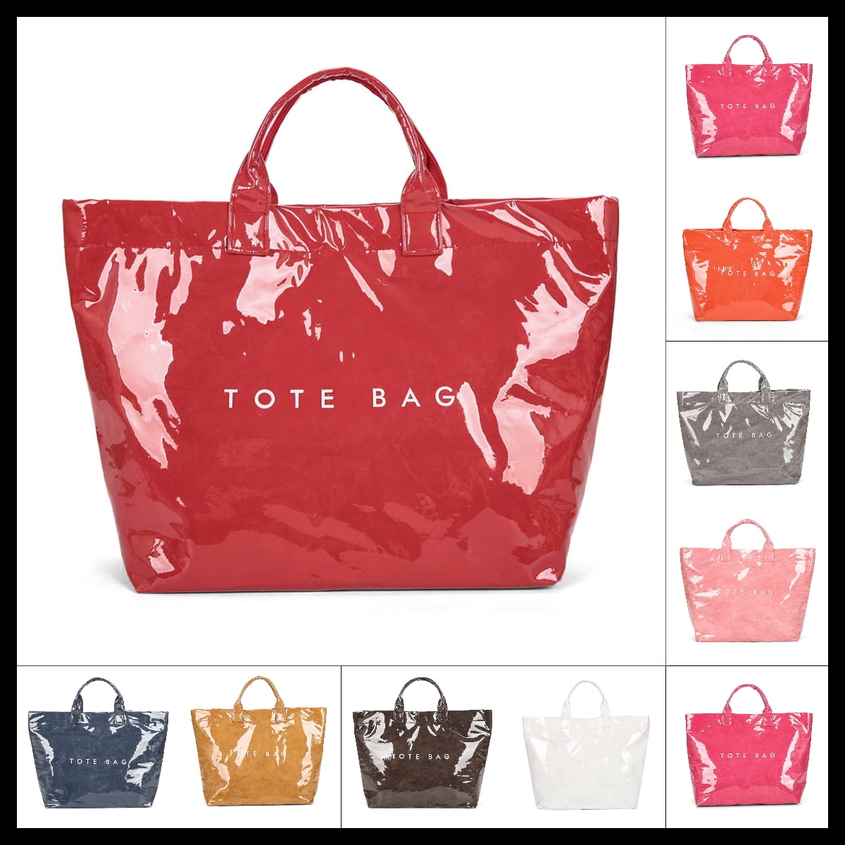 Under 25 Dollars! YZEGDCH Tote Red Bag for Women Large Plastic Tote Bag ...