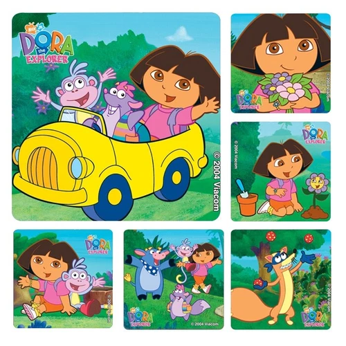 25 Dora the Explorer Stickers Party Favors Teacher Supply Boots Swiper ...