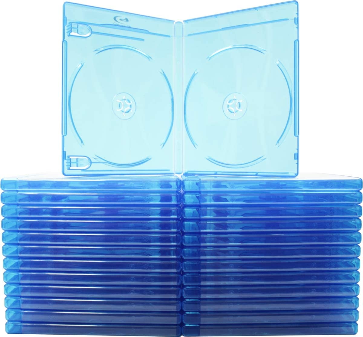 (25) Empty Standard DOUBLE Blue Replacement Boxes / Cases for Blu-Ray ...