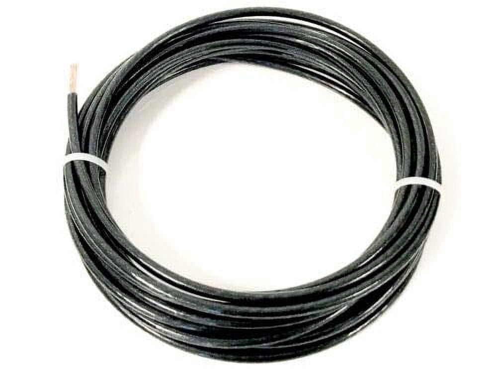 25 FEET THHN THWN-2 8 AWG Gauge Black Stranded Copper Building Wire -1 ...