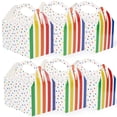 25 Favor Boxes For Birthday Box Polka Dot And Striped Colorful GooWith ...