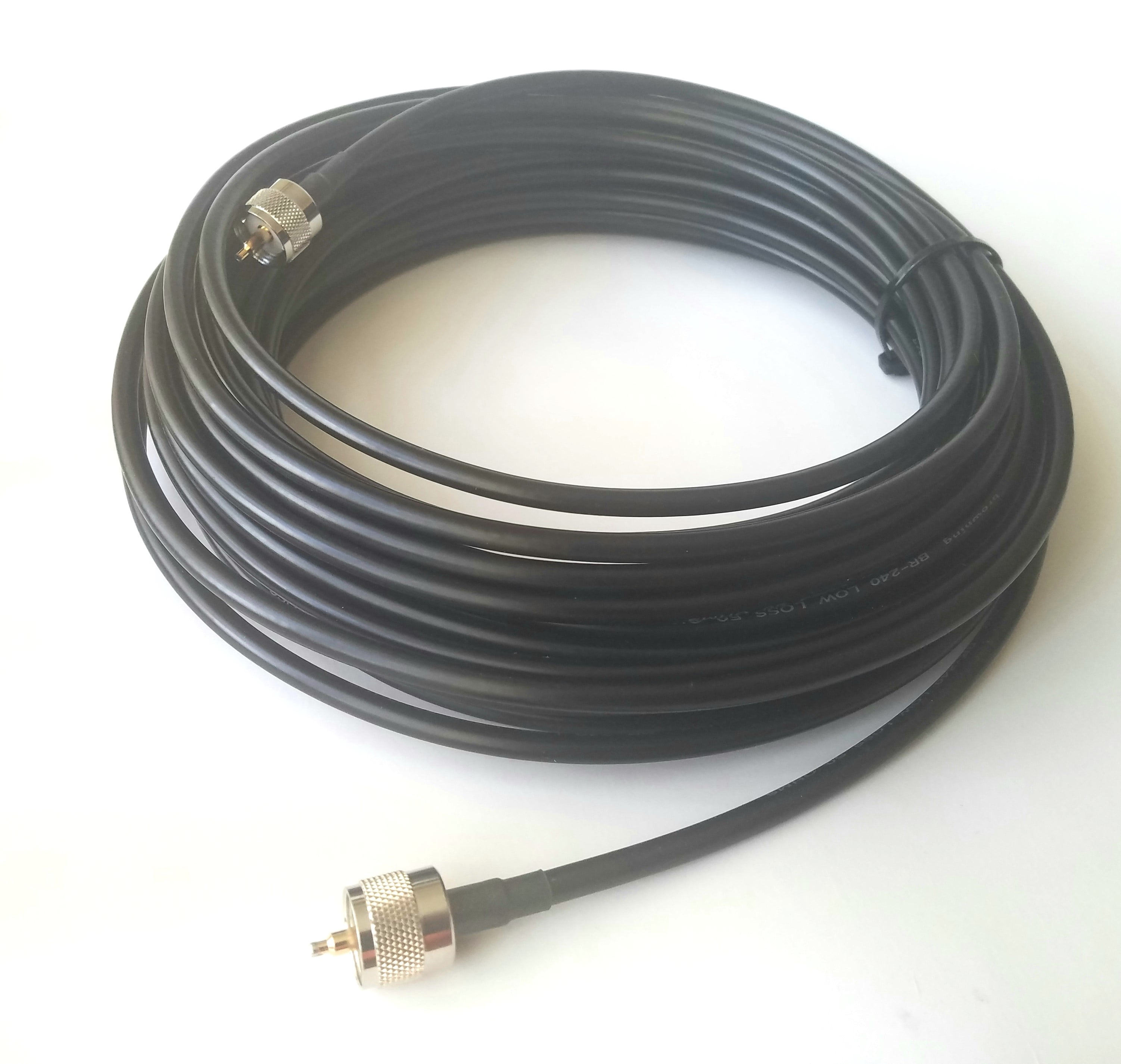 25' Feet Coaxial Low Loss Cable Assembly Jumper LMR240 RG8X Type With ...