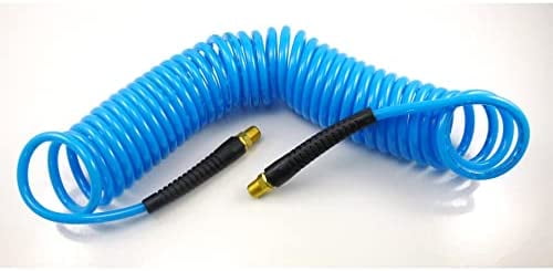 25 Feet PU Recoil Air Hose With 1/4" MNPT Swivel Ends And Bend ...
