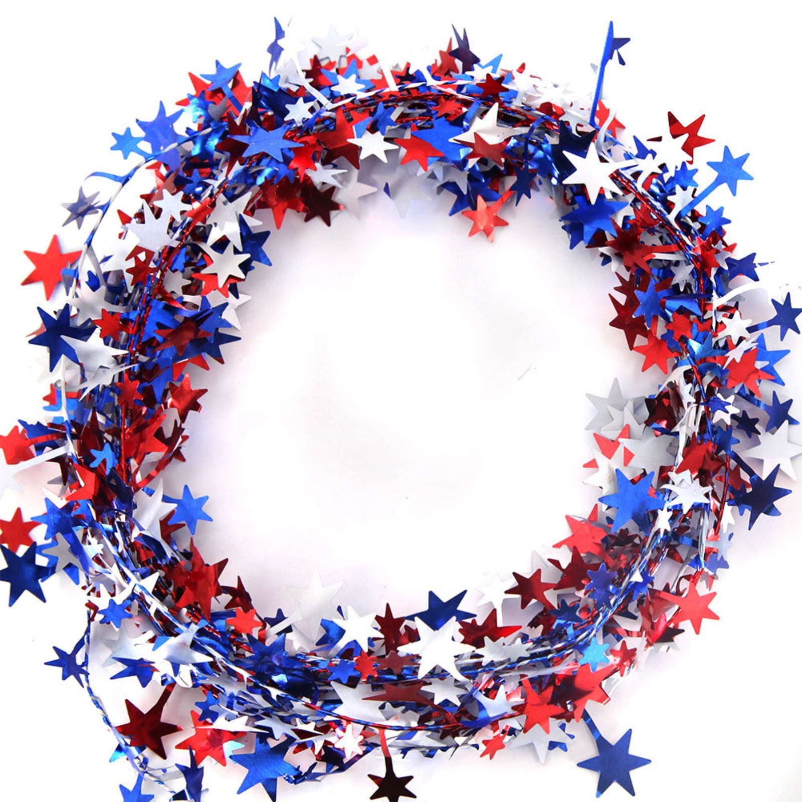 25 Foot Independence Day Garland Decoration – Red White And Vine ...
