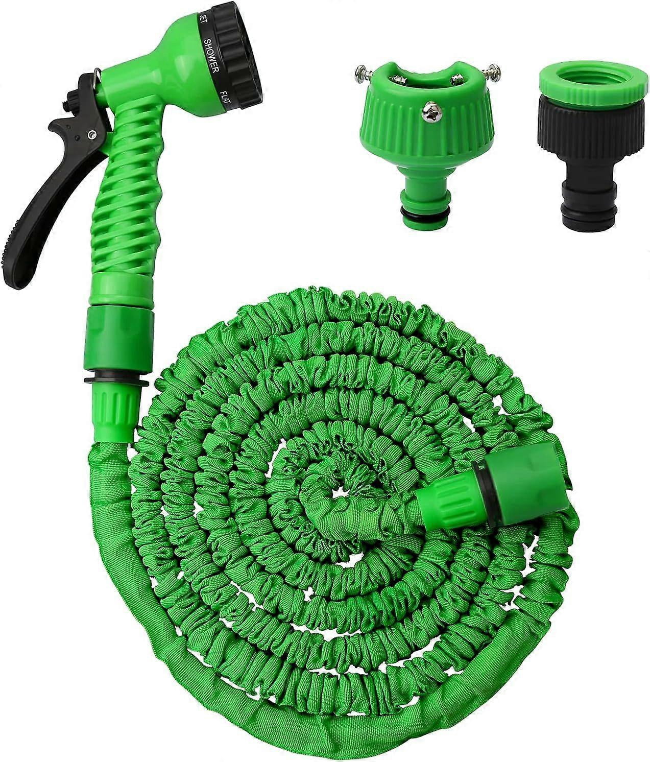 25 Ft 3 Times Flexible Expanding Garden Water Hose Pipe with 7 Function ...