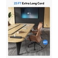 25 Ft Extension Cord Flat Plug, 12 Outlets(2 Widely Space) 3 USB with ...