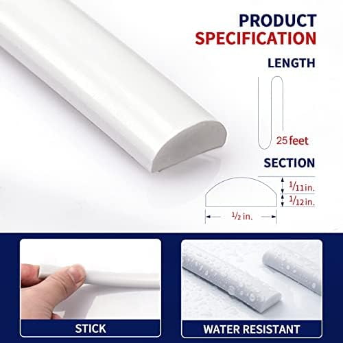 25 Ft Flexible Peel and Stick Trim Molding Decorative for Backsplash ...