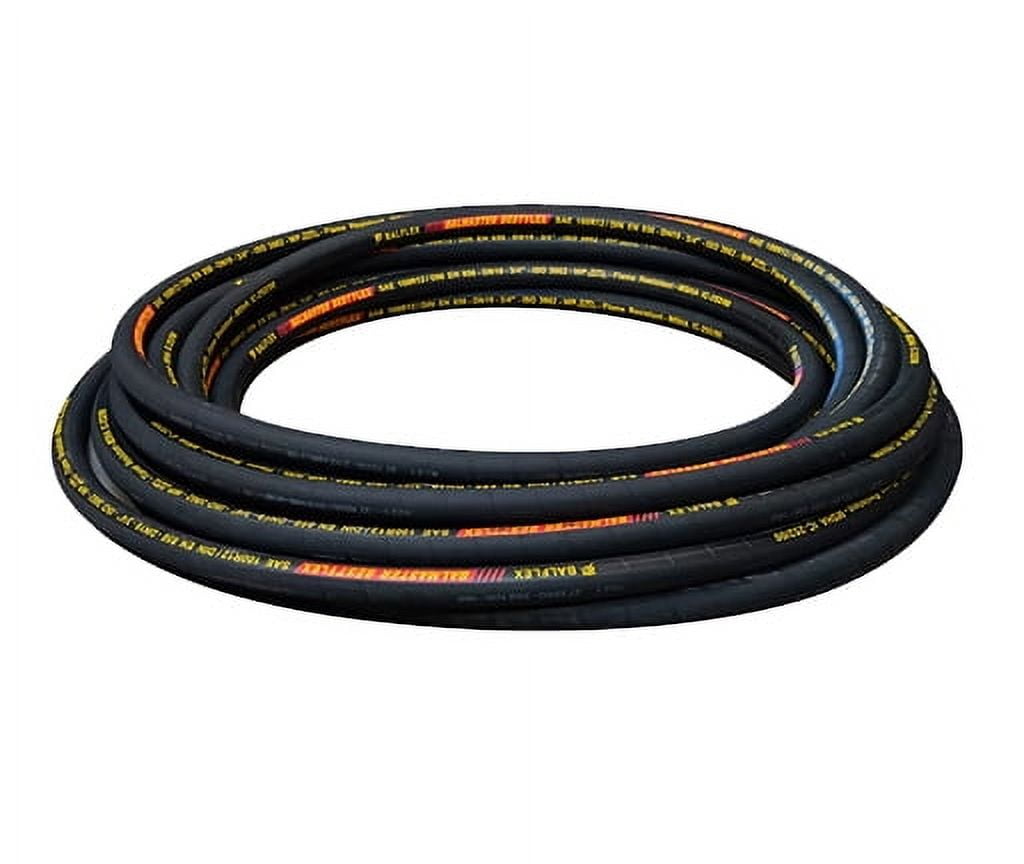 25 Ft X 1/4" Balflex R16 Hydraulic Hose - 2-Wire Braid 6500 PSI ...