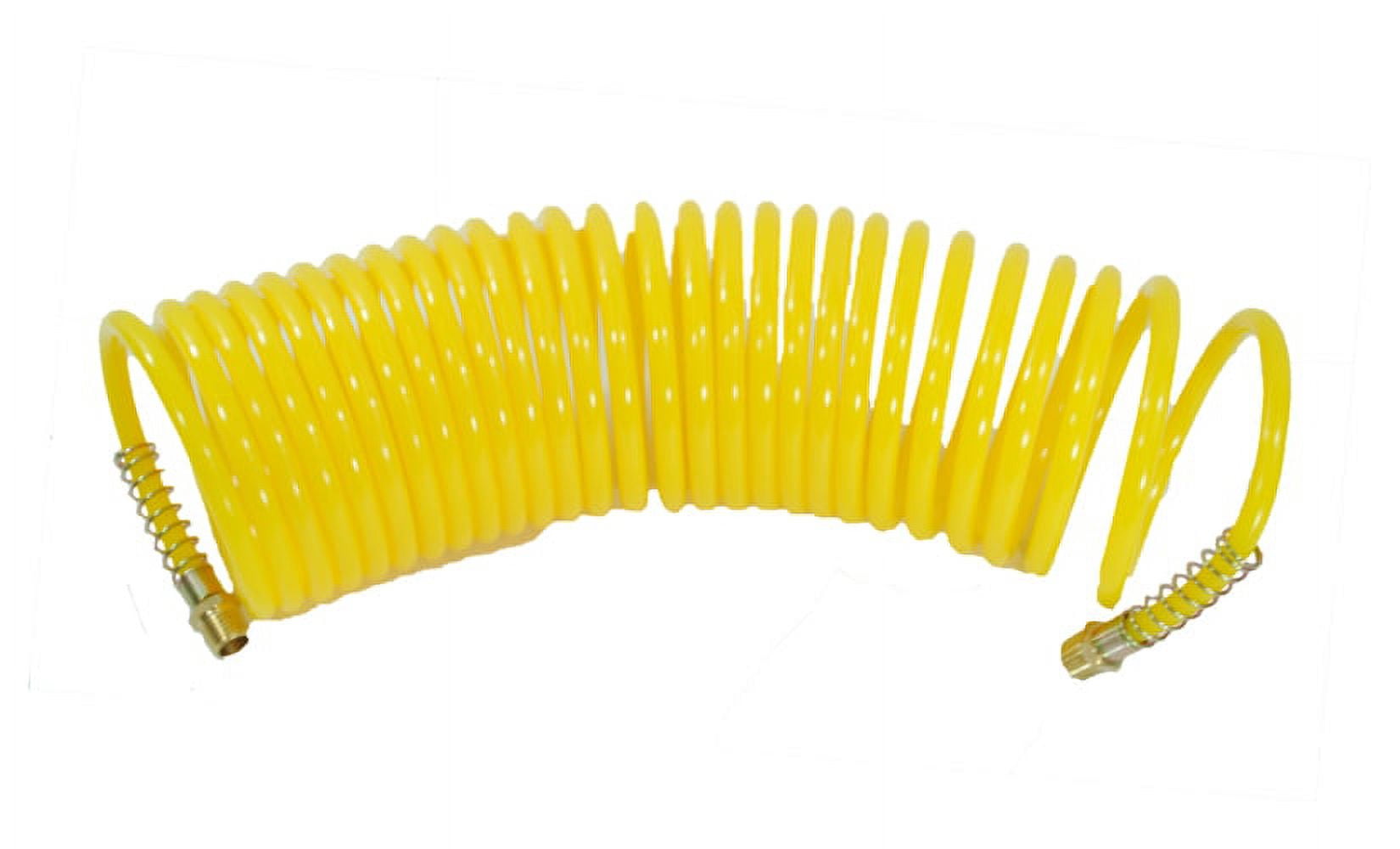 25 Ft x 1/4 inch 200PSI Pneumatic Recoil Air Hose Spring Ends ...