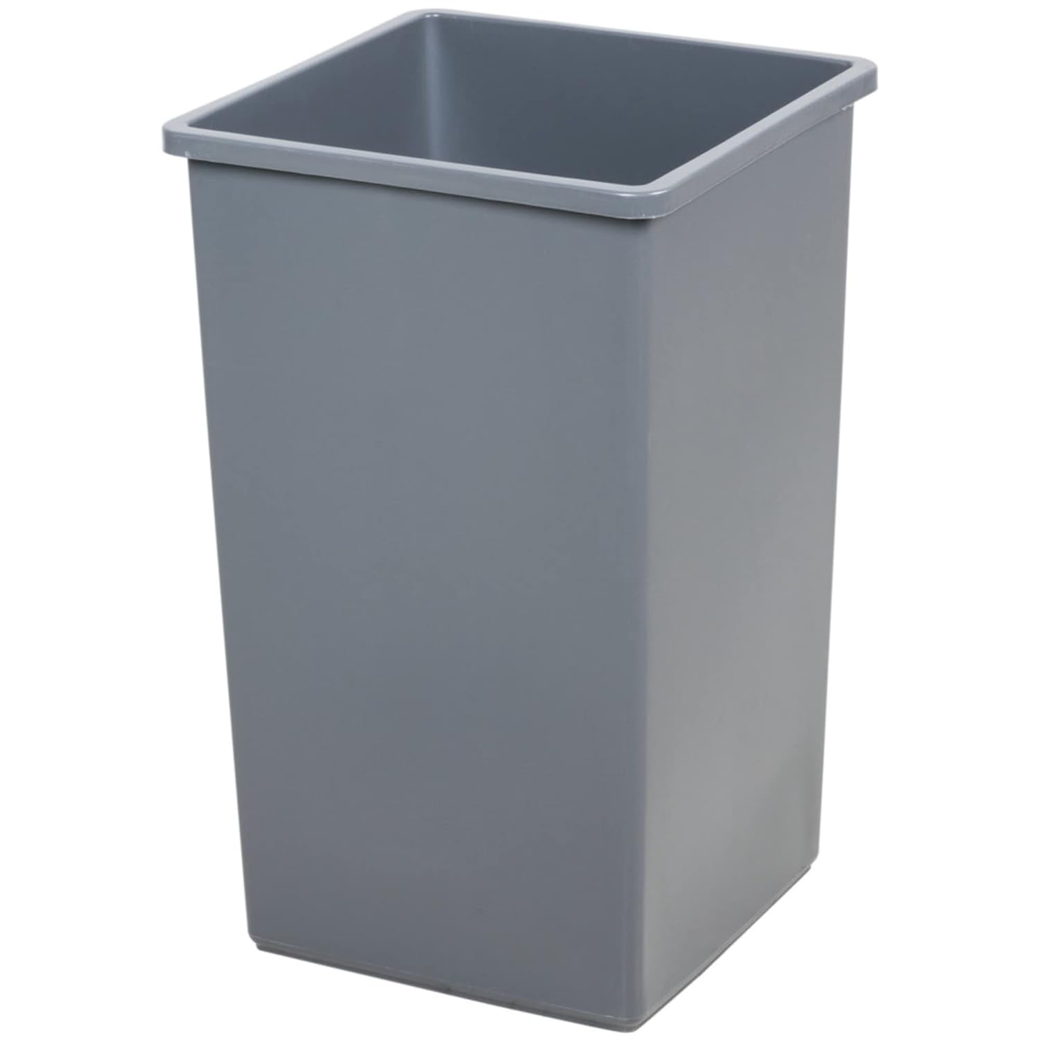 25 Gallon Gray Square Trash Can, Plastic, Commercial Use - Walmart.com